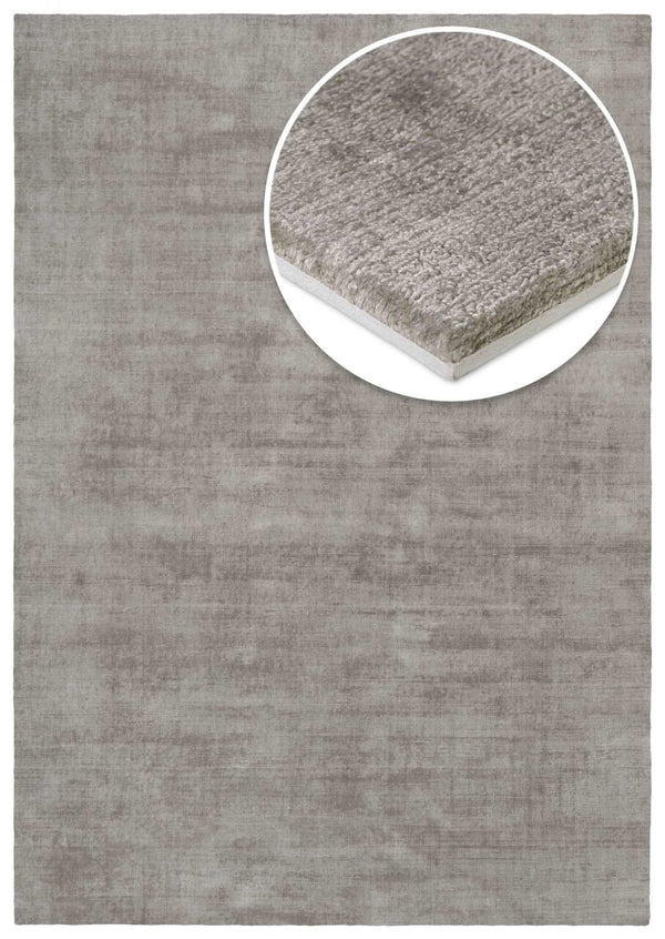Teppich Essential Silver- nach Maß | Lyocell (Tencel) – carpetz