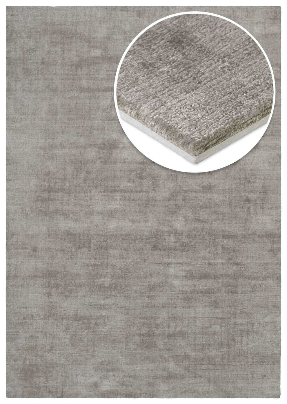 Teppich Essential Silver- nach Maß | Lyocell (Tencel) – carpetz